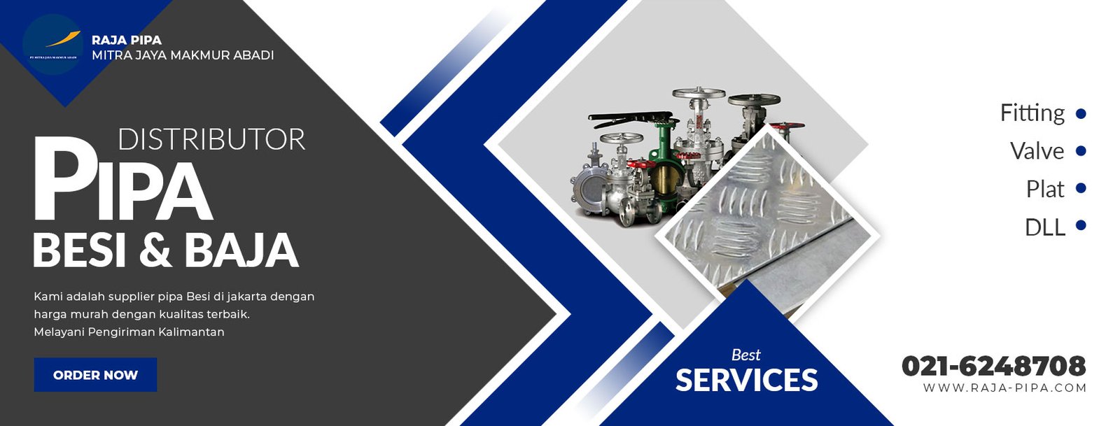 PT. MITRA JAYA MAKMUR ABADI - Distributor Pipa Besi Dan Perlengkapannya - Pipa - Besi - Plat ...